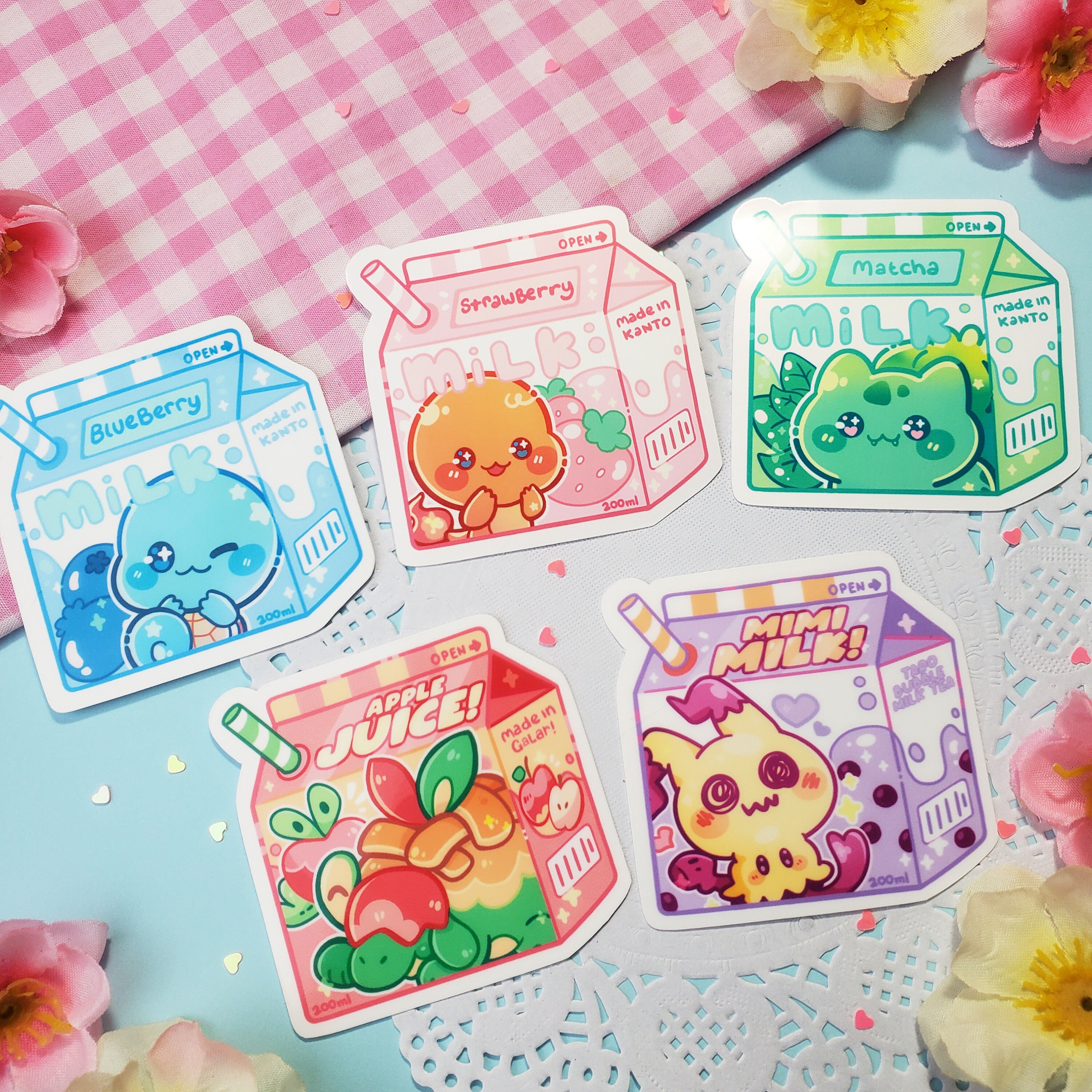 Milk Carton Monsters - Stickers, Die Cut Stickers - Etsy