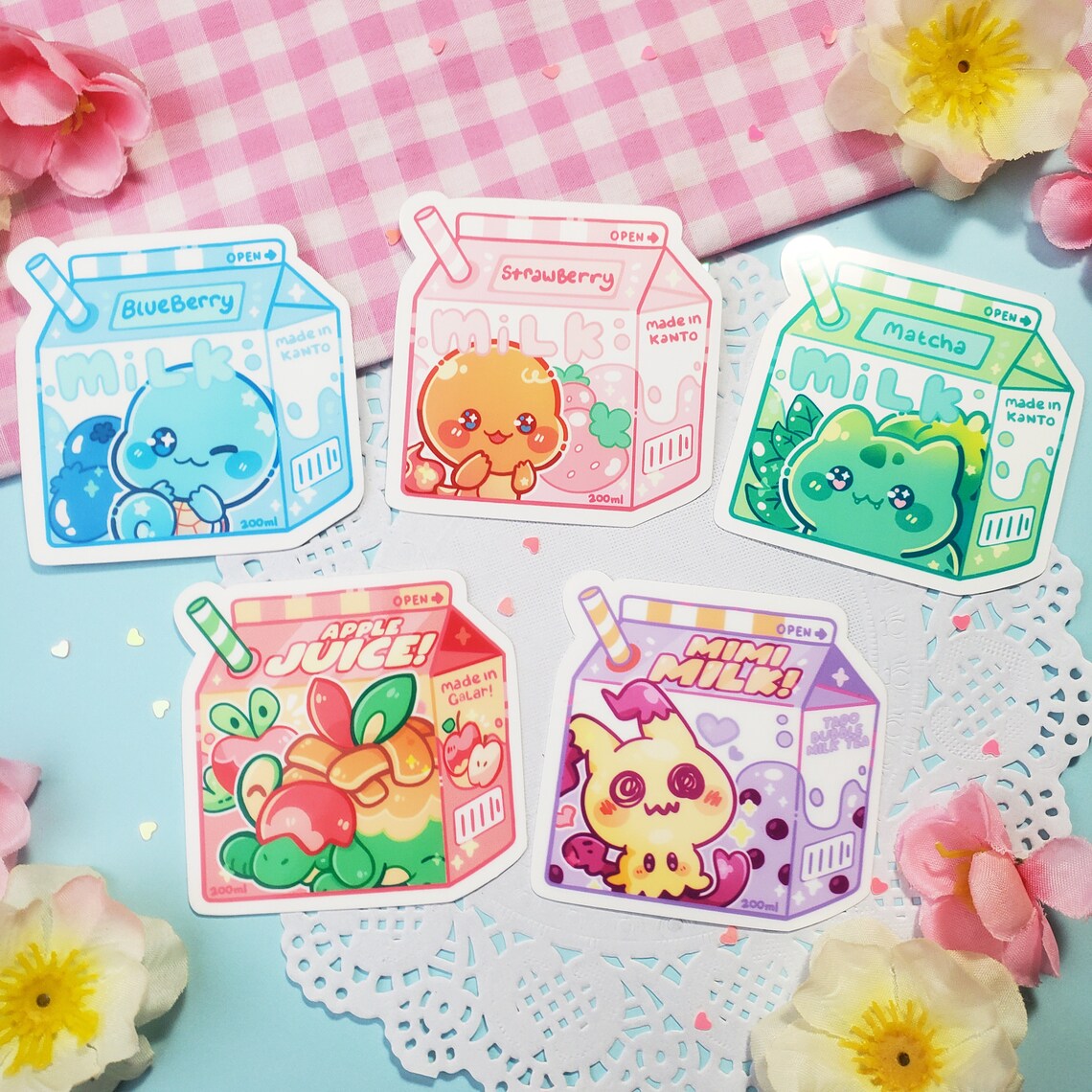 Milk Carton Monsters - Stickers, Die Cut Stickers - Etsy