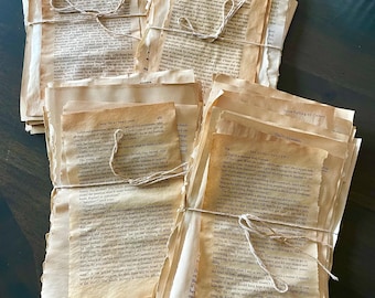 Coffee and Tea Stained Assorted Papers - Bundle of 50 - Etsy