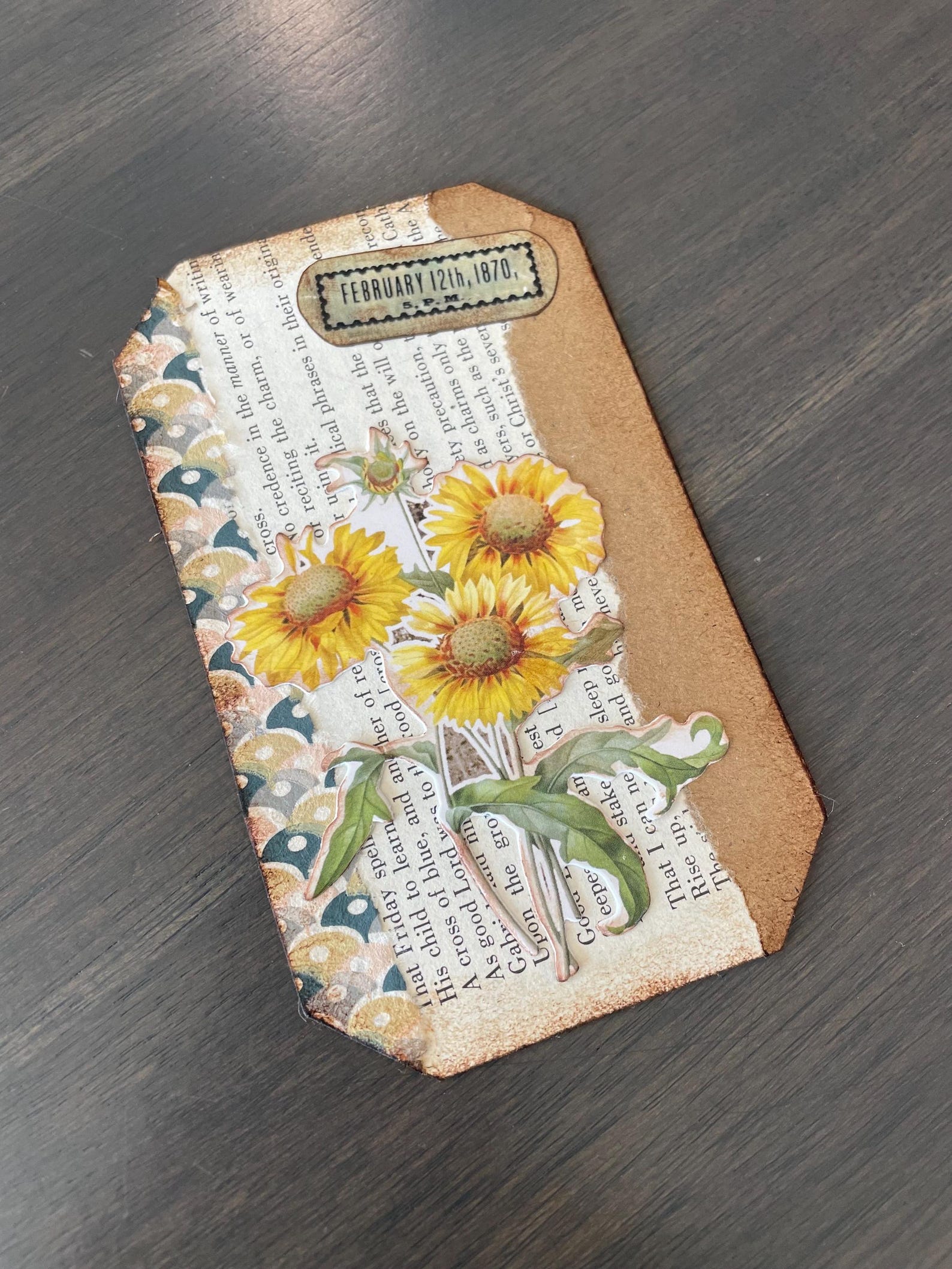 Handmade Botanical Flower Themed Journal Cards Set of 4 - Etsy