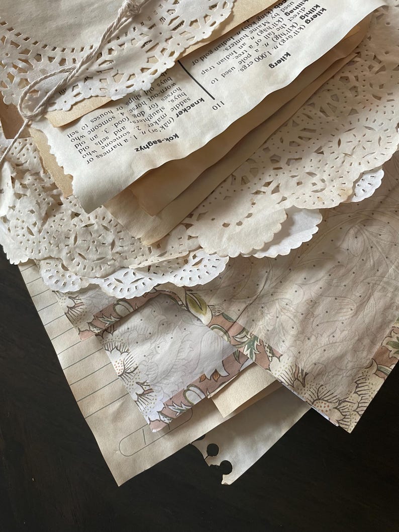 Coffee and Tea Stained Assorted Papers - Bundle of 50 - Etsy