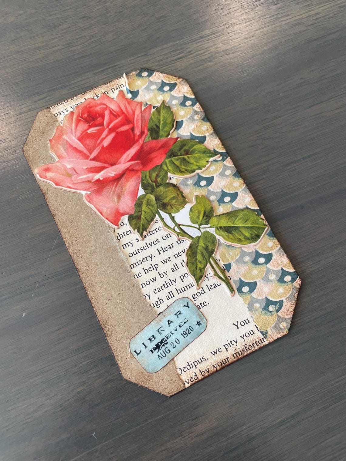 Handmade Botanical Flower Themed Journal Cards Set of 4 - Etsy
