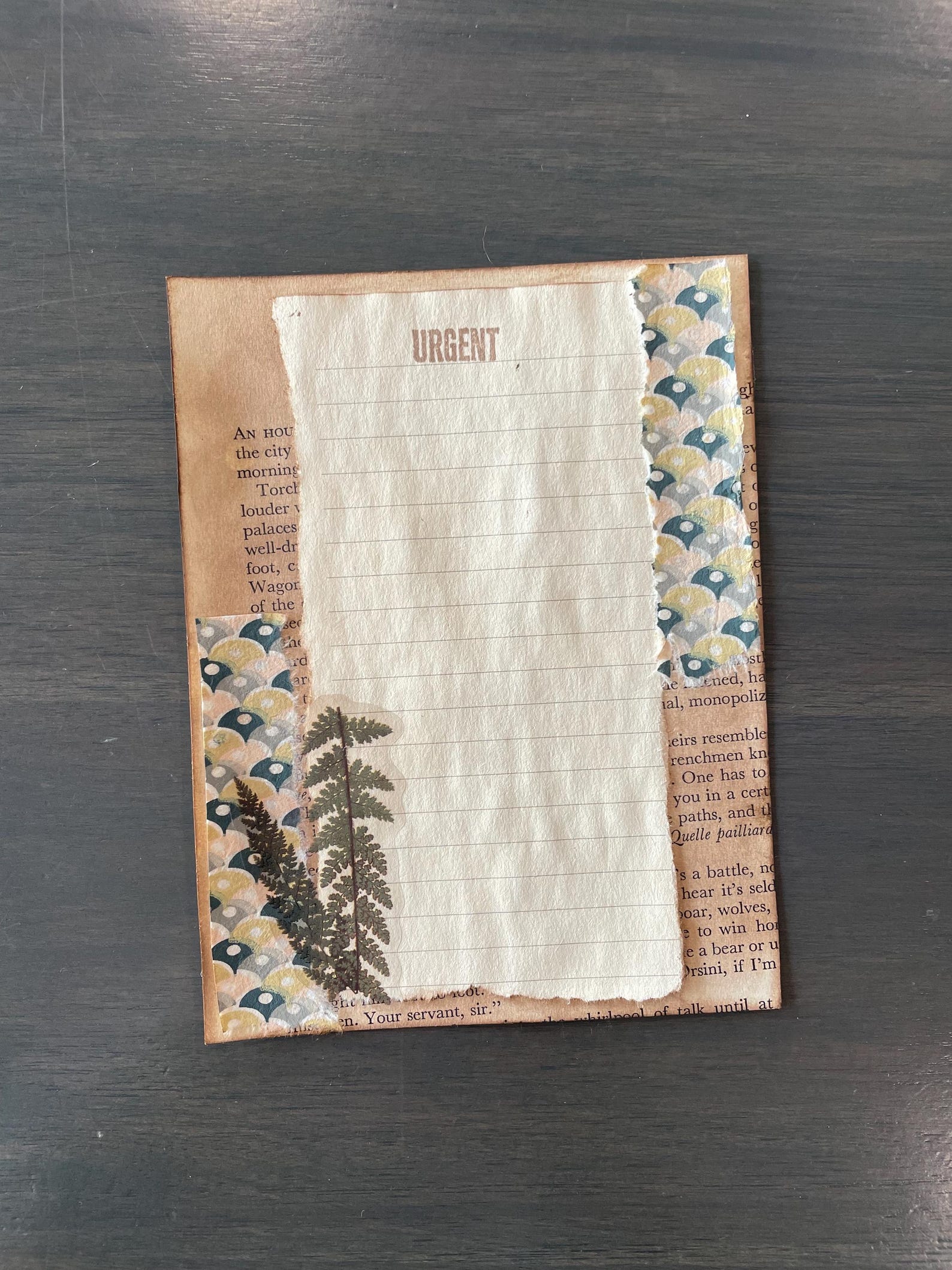 Handmade Botanical Flower Themed Journal Cards Set of 4 - Etsy