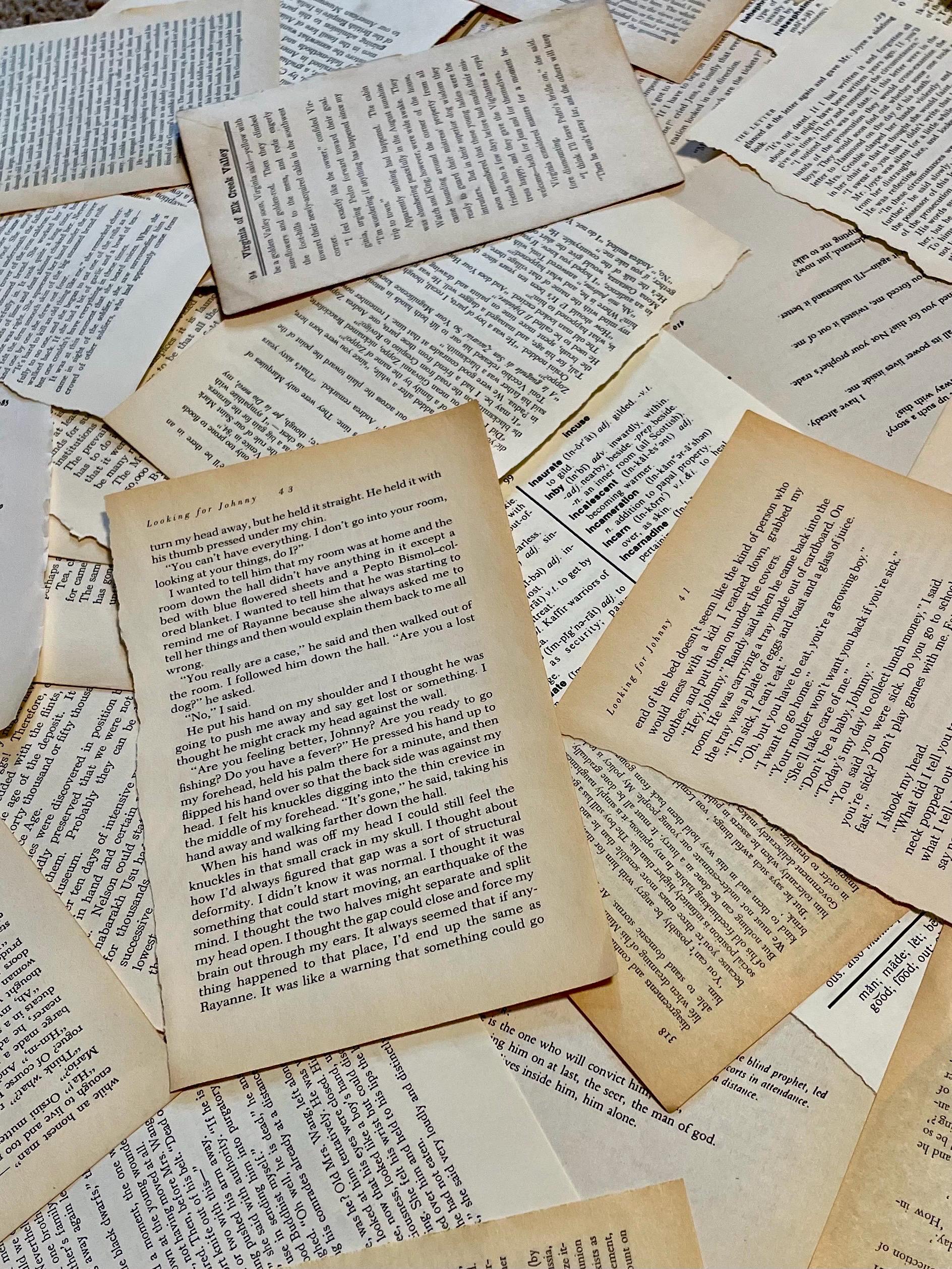 Coffee and Tea Stained Book Pages - Bundle of 50 - Etsy