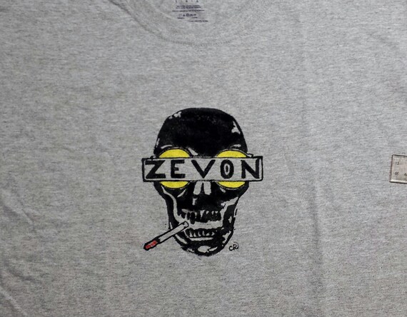 Warren Zevon Smoking Skull Concert T-Shirt Iconic Classic | Etsy