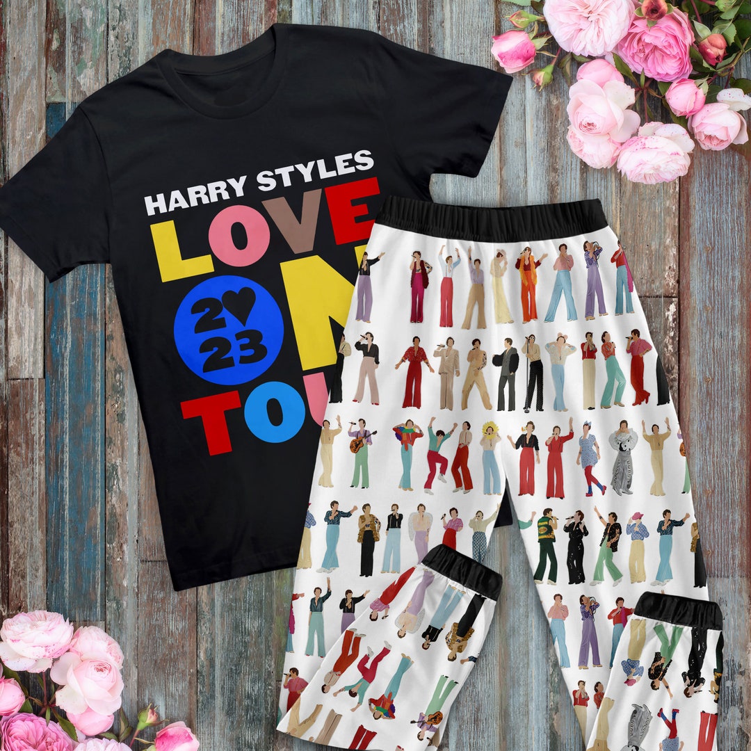 Harry Styles Love on Tour 2023 Pajamas Set, Personalized Family Pajamas ...