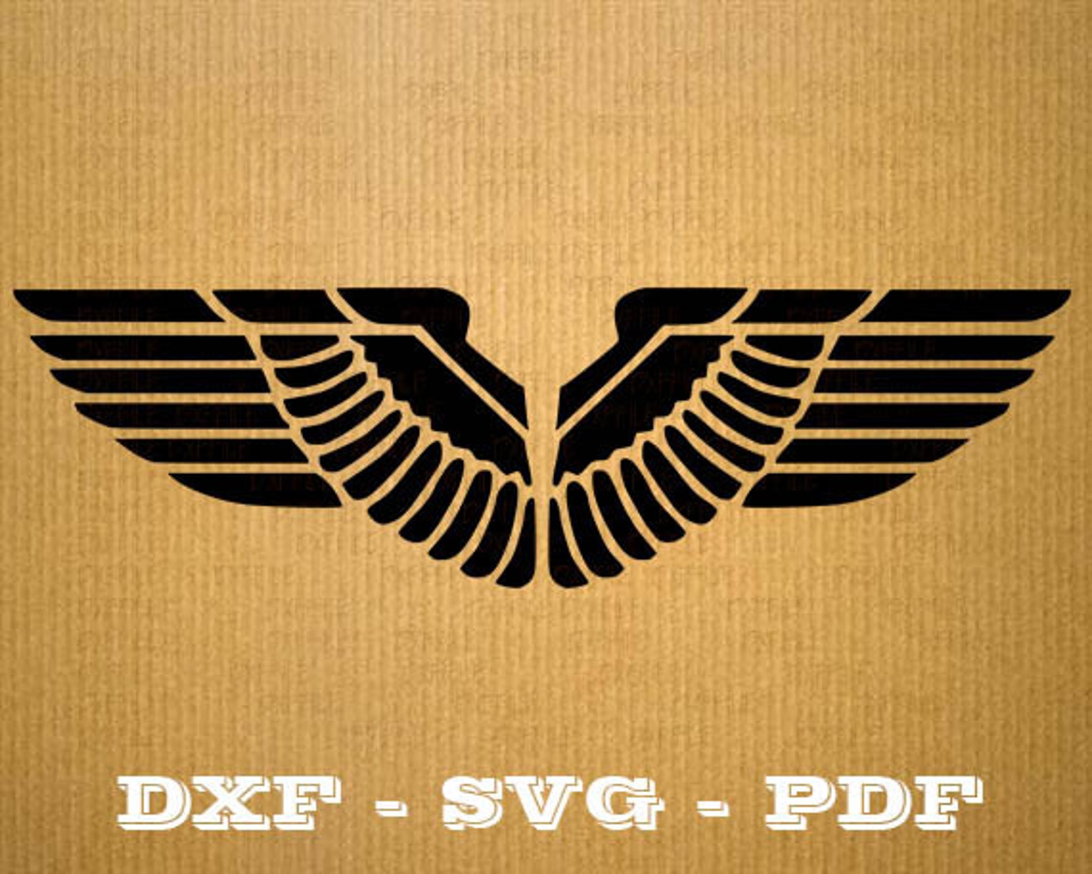 Eagle Wing DXF SVG Digital Cutting File, Clipart, Vector, Vector ...
