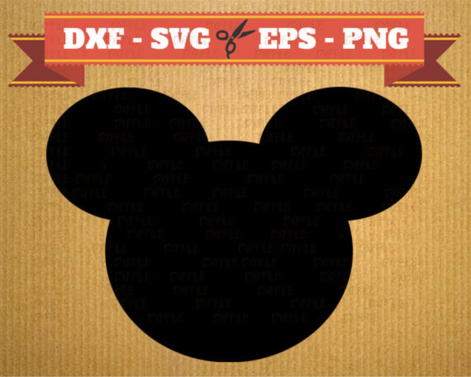 Mickey Mouse DXF Files, Mickey Svg, Png, Dfx, Eps, Mickey Mouse ...