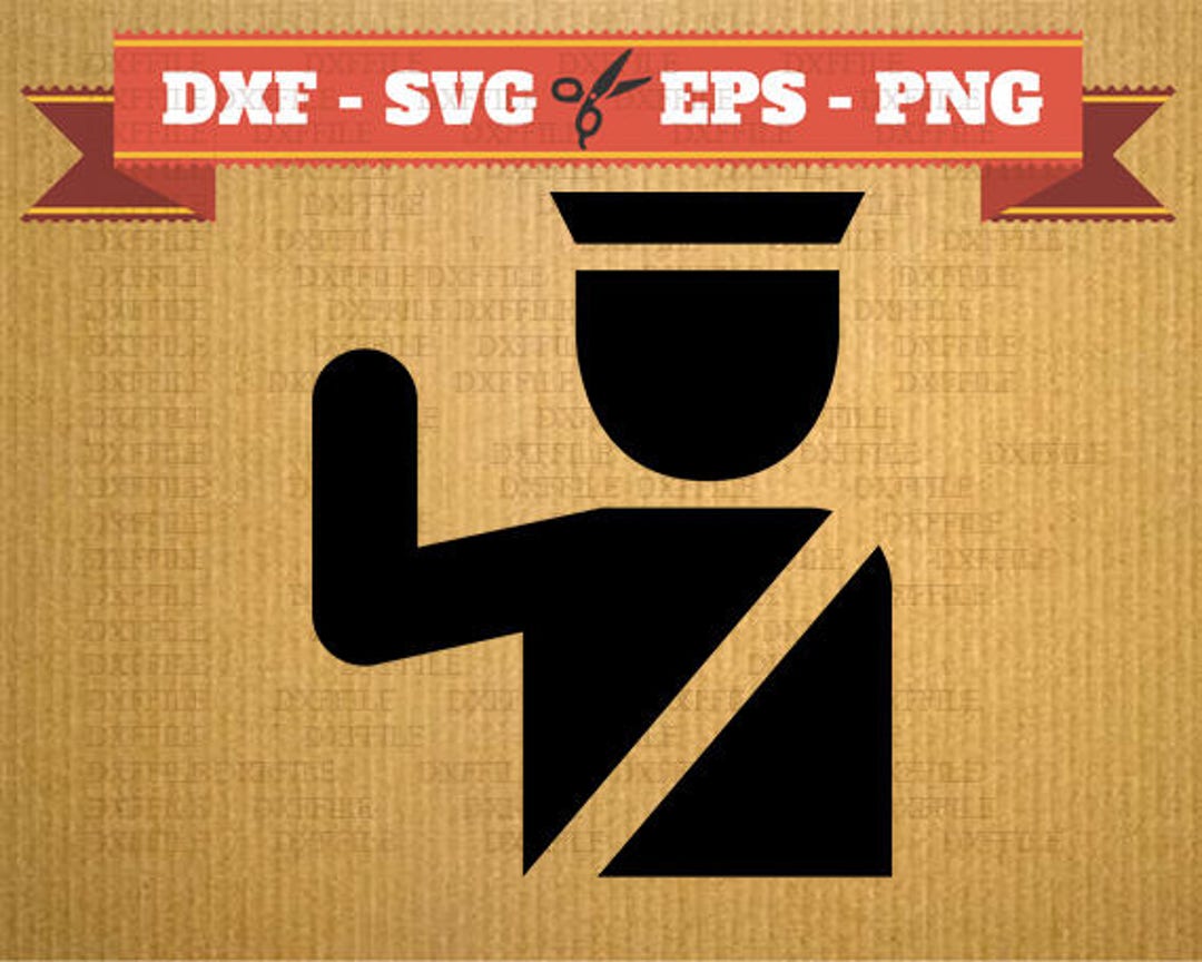 Police Officer SVG Vector Files for Cricut, Policeman Svg Cutting Files ...