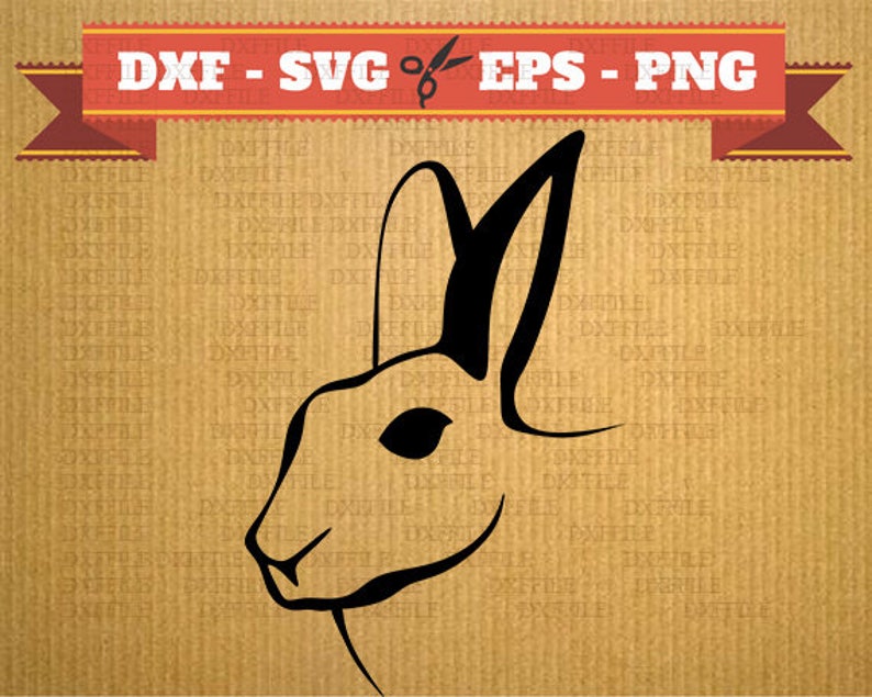 Rabbit DXF SVG Digital Cutting File, Clipart, Vector, Cricut, DXF Files ...