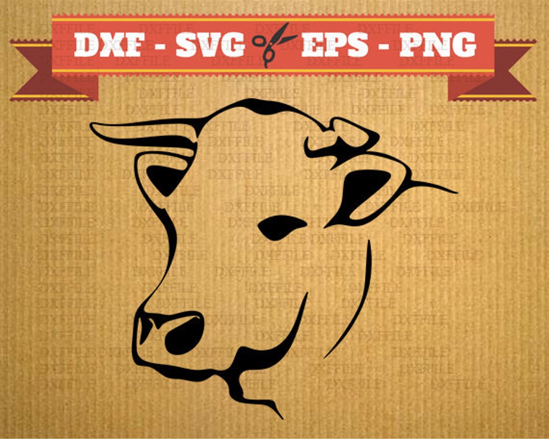 Cow DXF SVG Cnc Files Beef - Digital Cutting File, Clipart, Cricut ...