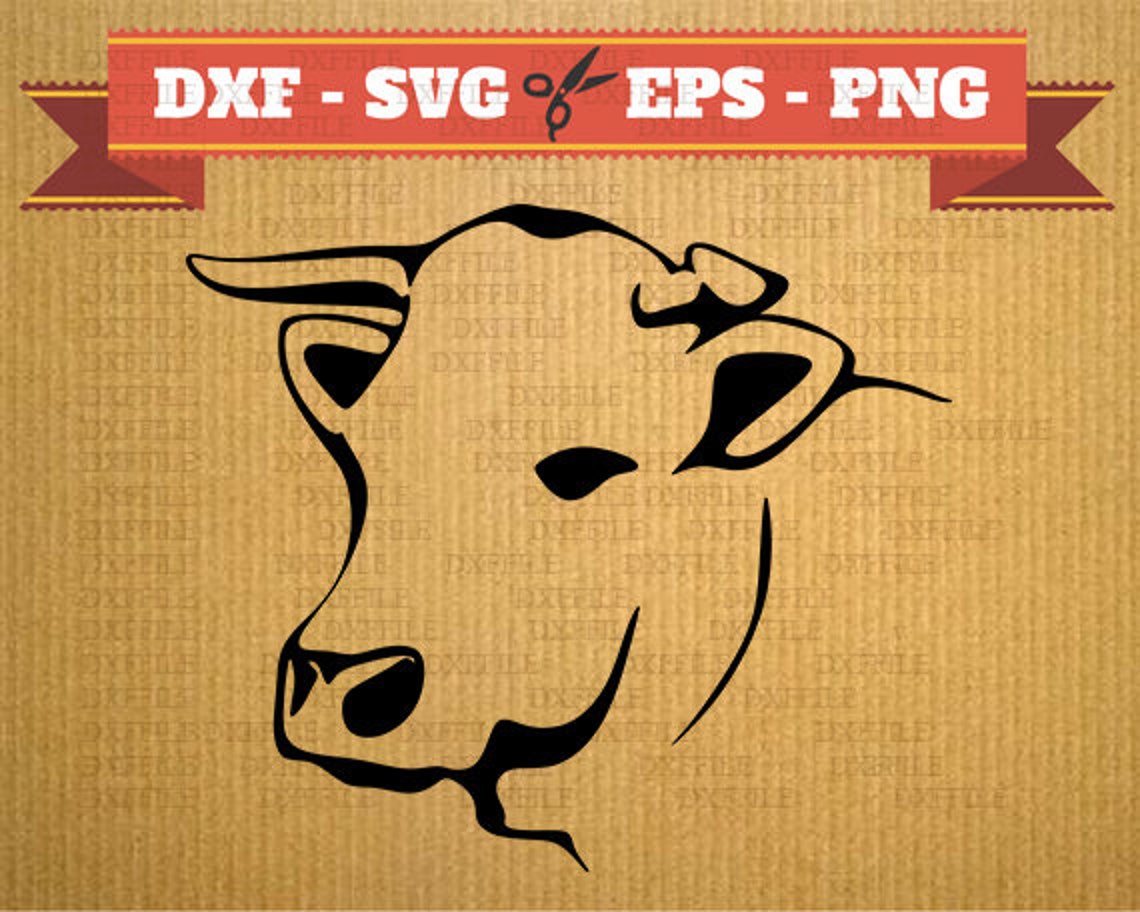Cow DXF SVG Cnc Files Beef Digital Cutting File, Clipart, Cricut ...
