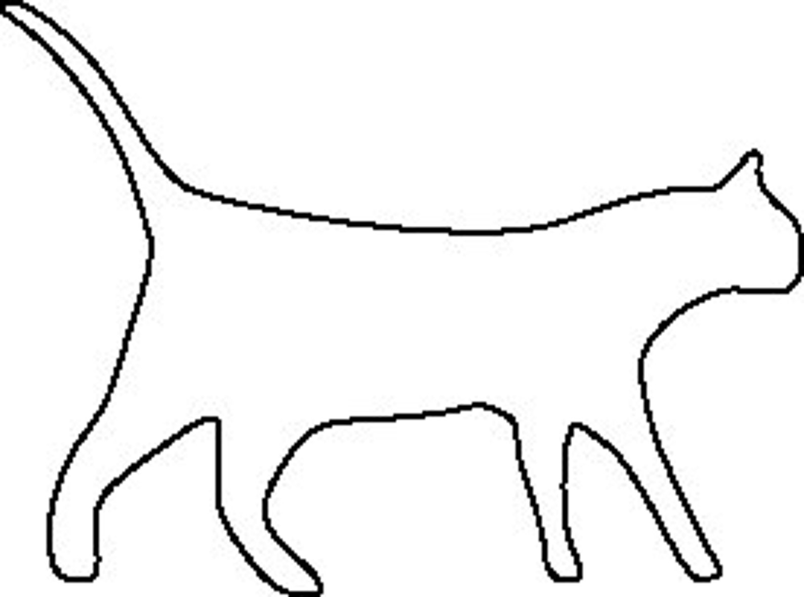 Fichier dxf Chat fichier pour CNC, decoupe laser, cricut et cameo ...