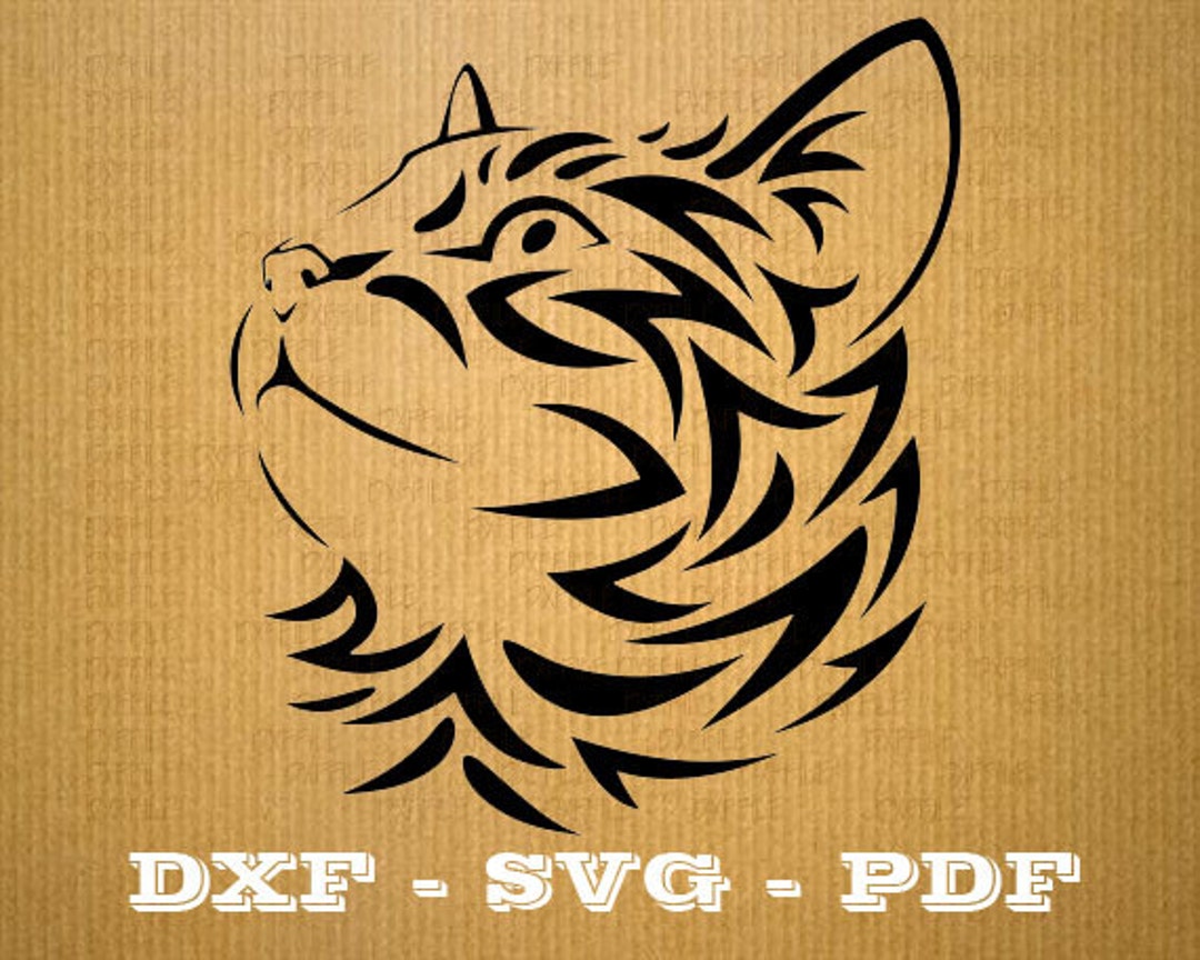 Cat SVG Kitten Vector Files for Cricut, Cat Cutting Files, Clipart ...