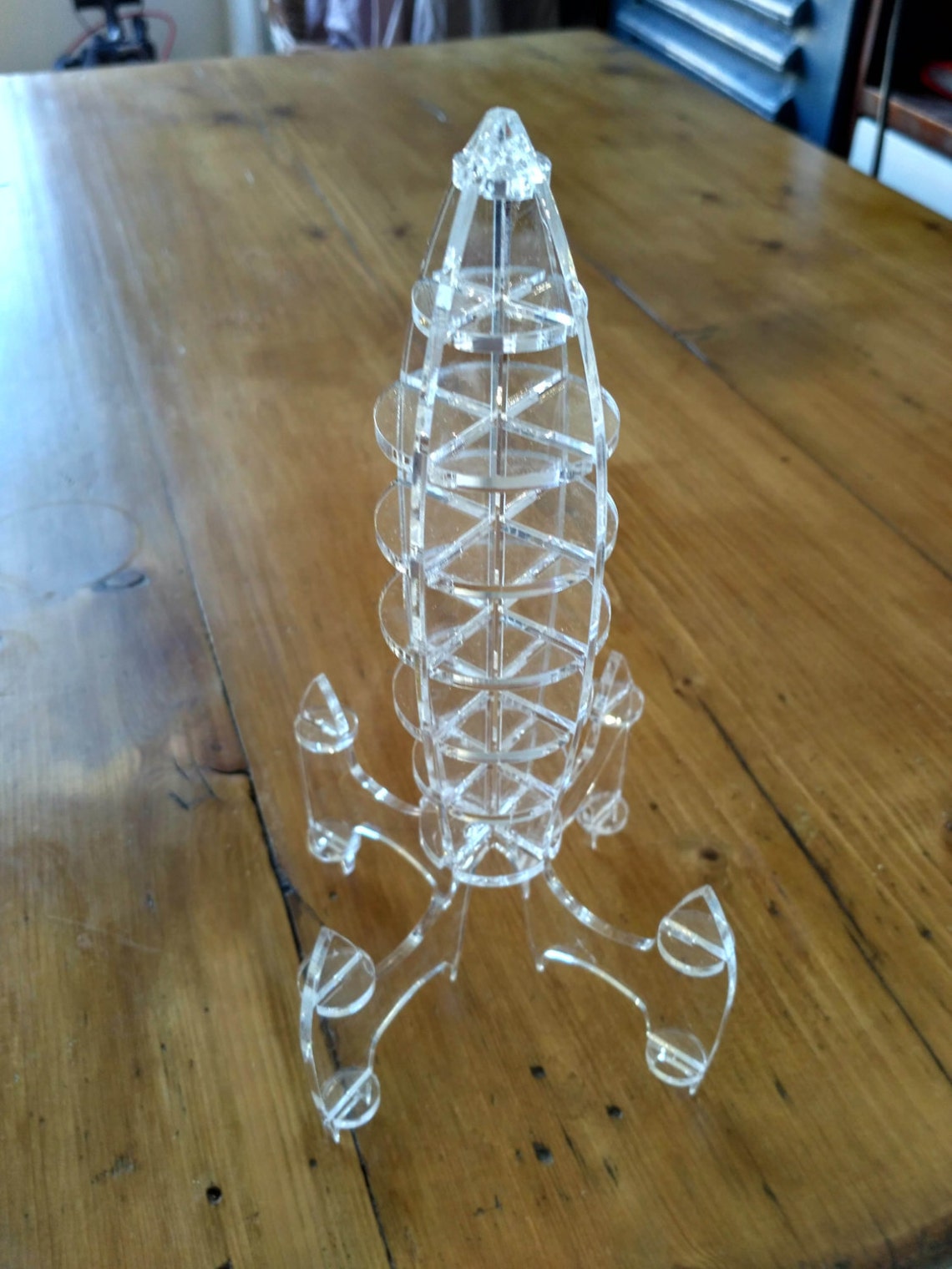 Plan of Cutting Rocket With Scroll Saw, Cutter, Laser Cutting or CNC ...