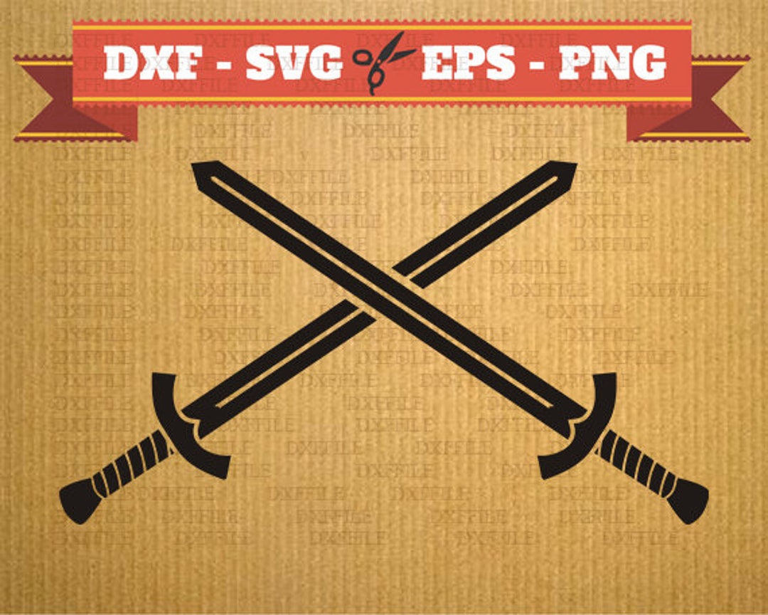 Sword Svg Vector Files for Cricut, Sword Cutting Files, Clipart Two ...