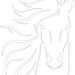 Cheval DXF et SVG fichier Découpe numerique, Clipart, vecteur, cricut ...