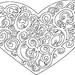 Format .dxf Coeur art decoratif- CNC découpe fichier - vectoriel vinyle ...