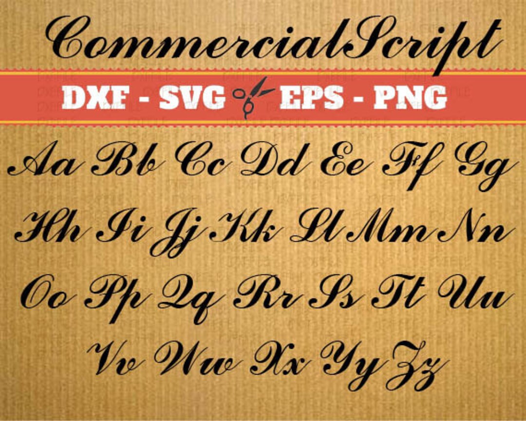 CommercialScript BT Script SVG Monogramme Svg Font Svg, Dxf, Eps, Png ...