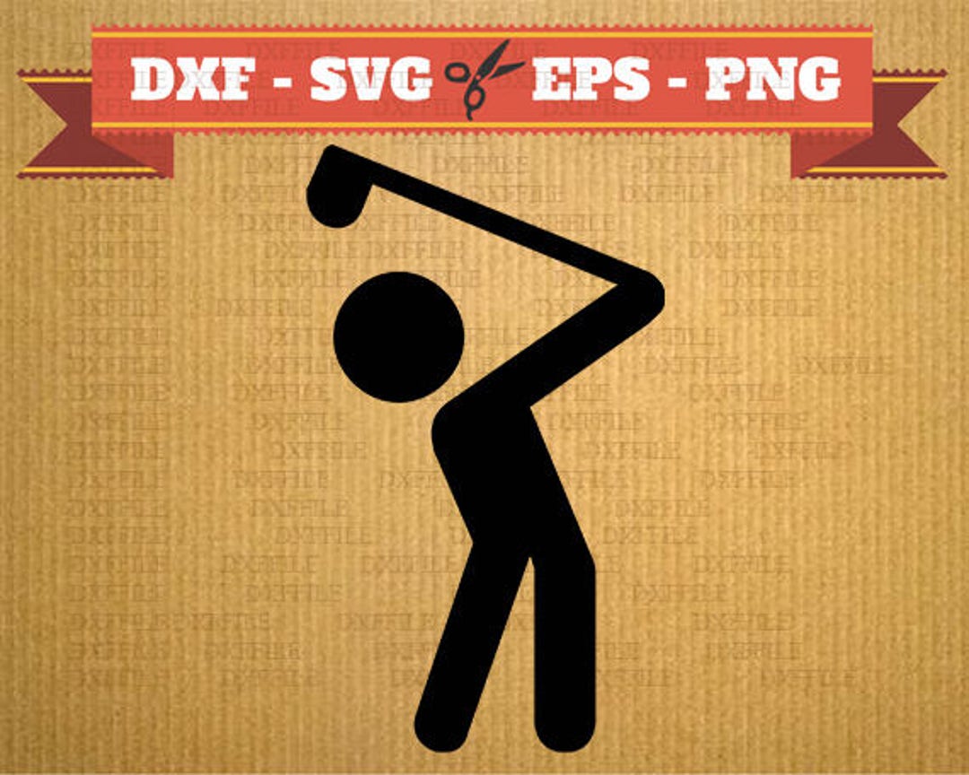 Golf SVG File Vector Files for Cricut, Golfman Cutting Files, Clipart ...