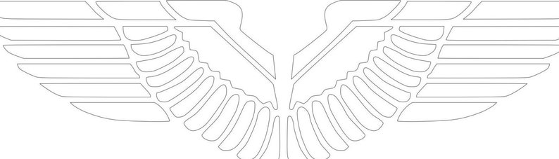 Eagle Wing DXF SVG Digital Cutting File, Clipart, Vector, Vector ...