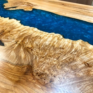 Custom Epoxy Resin River Waterfall Table - Etsy