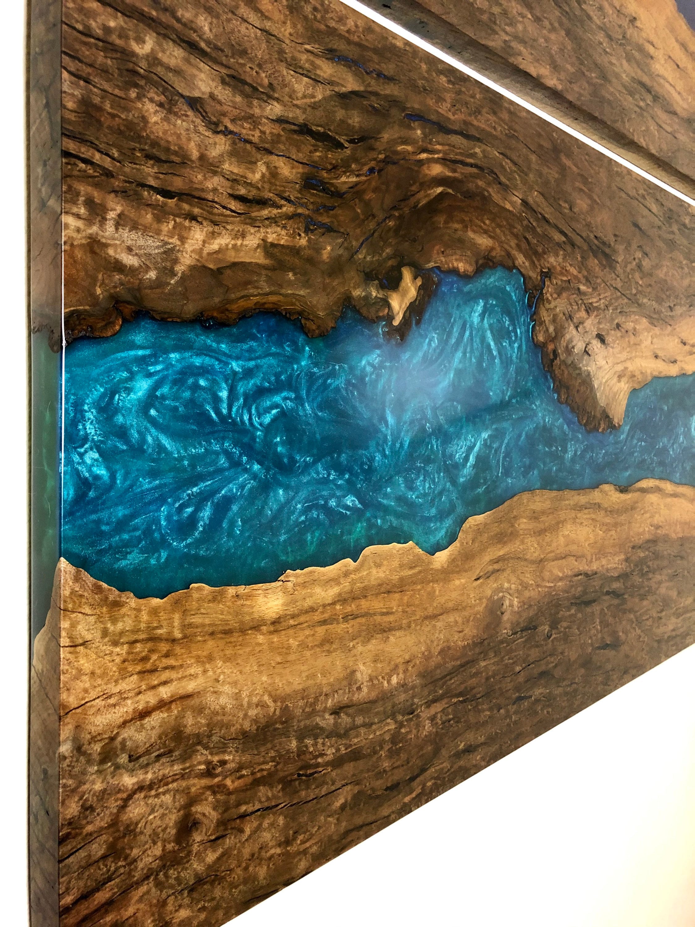 Epoxy Resin River Artwork Matching Pair - Etsy