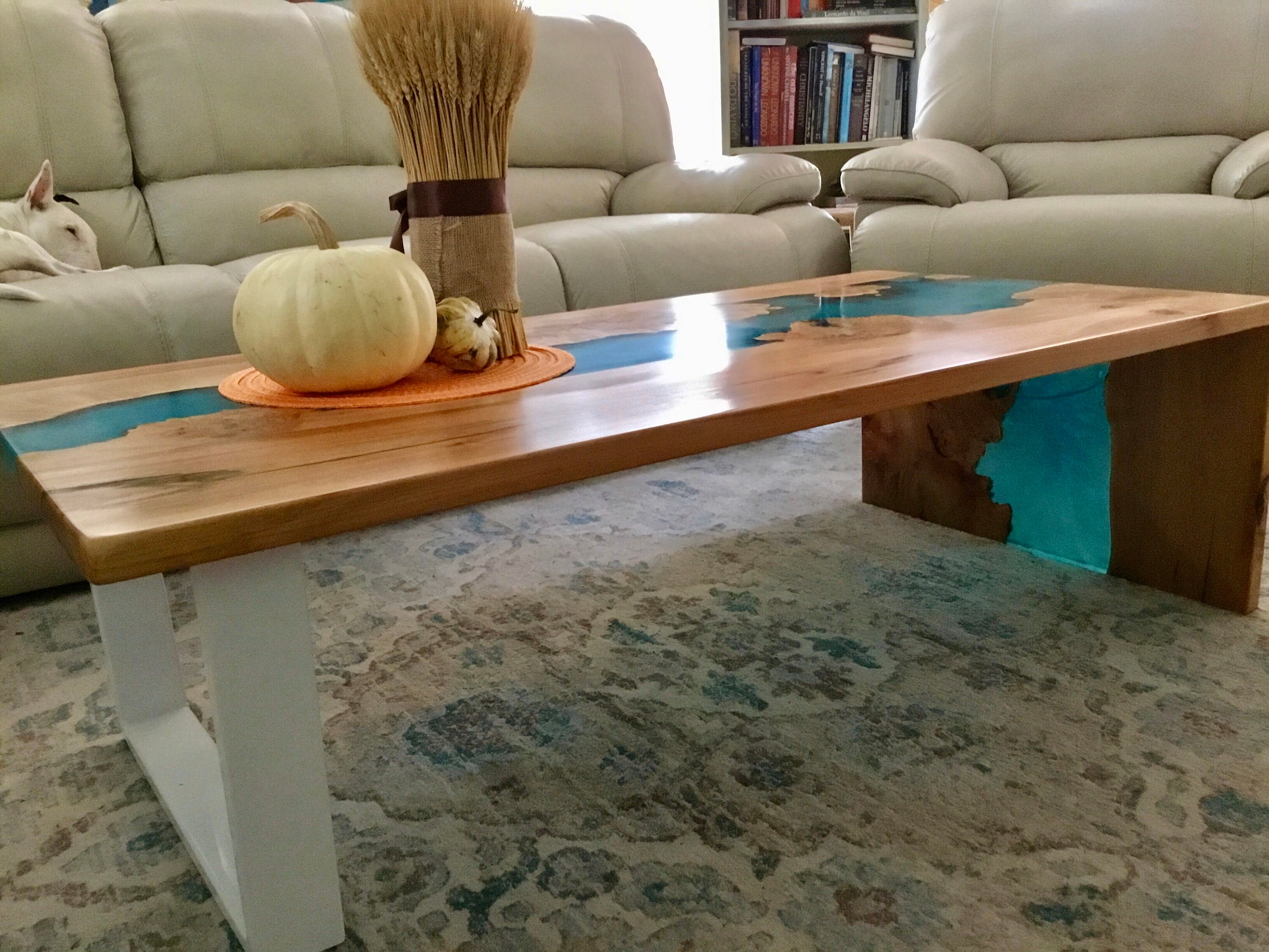 Custom Epoxy Resin River Waterfall Table - Etsy