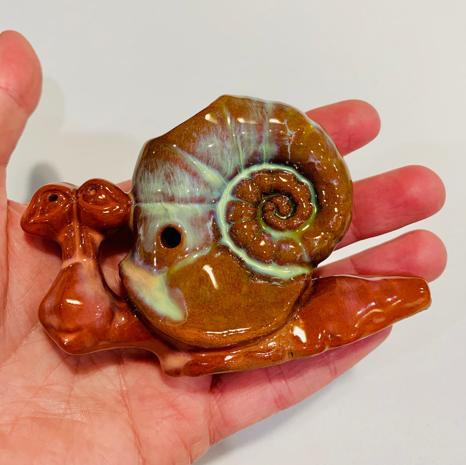 Snail Ceramic Smoking Pipe - Etsy