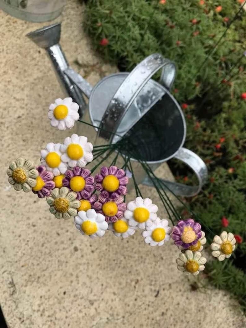 Ceramic Flowers on Steam. Handmade. Garden Flowers. Decor. Gifts ...