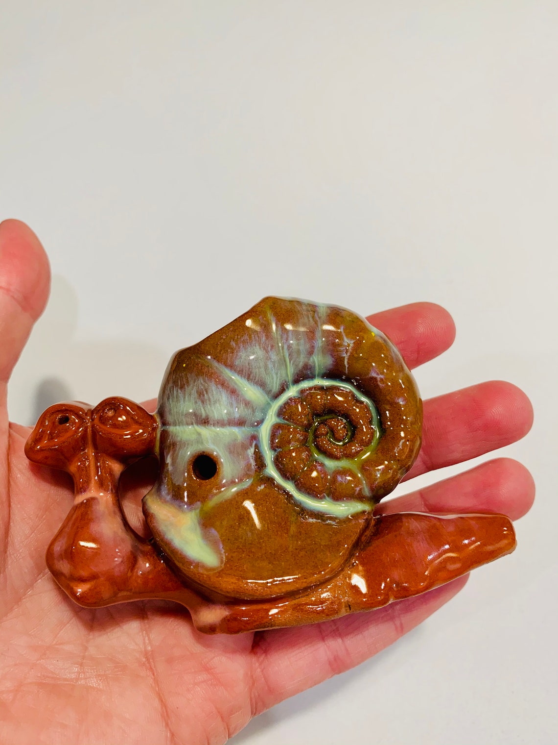 Snail Ceramic Smoking Pipe - Etsy
