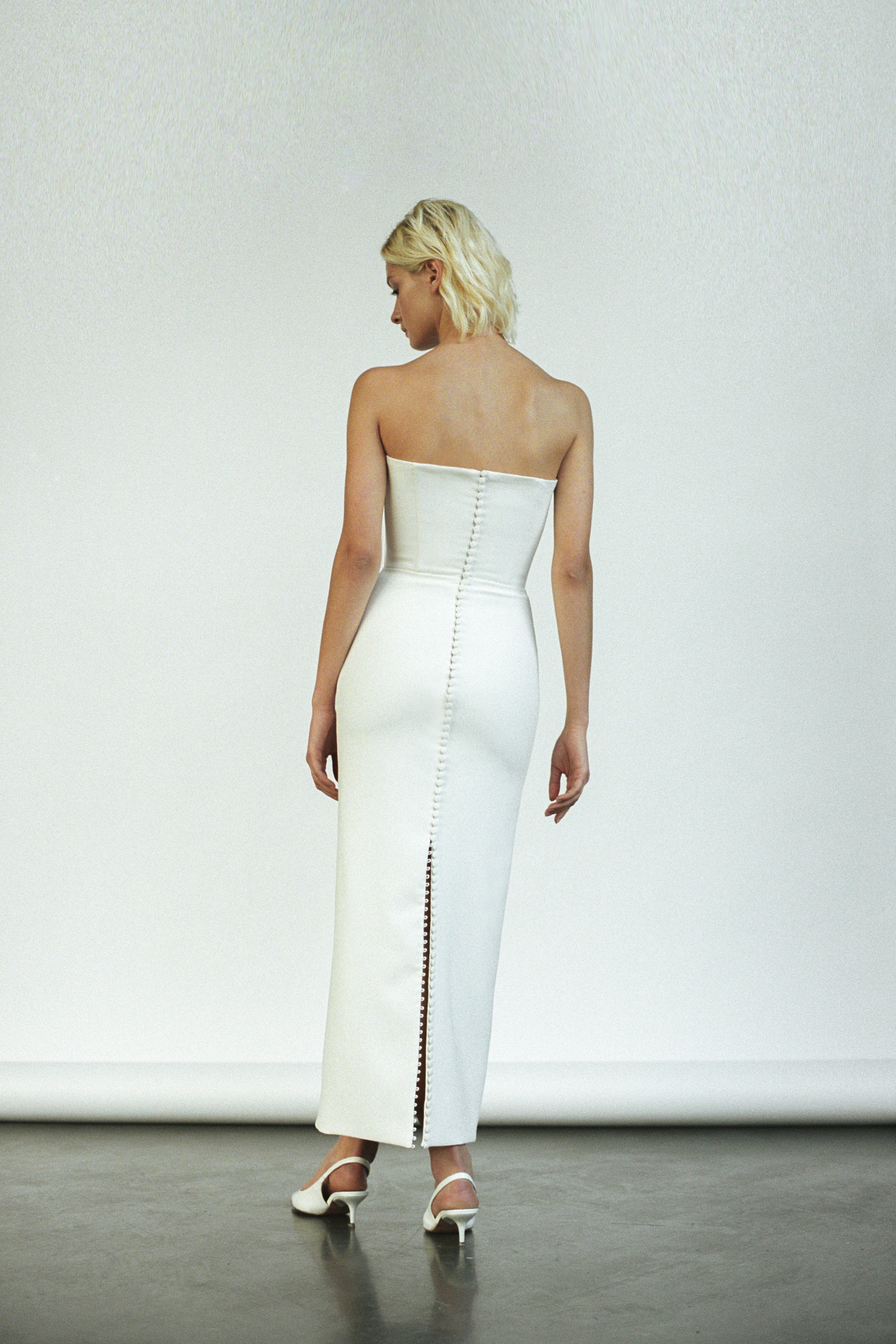 Minimalist Reception Wedding Dress Simple Modern Wedding Dress - Etsy ...