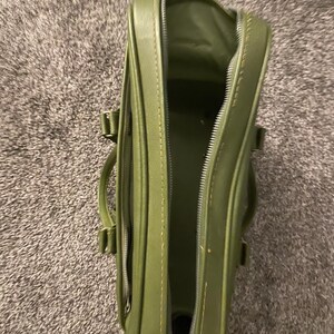 Samsonite Olive Green Leather Carry on Suitcase Bag - Etsy