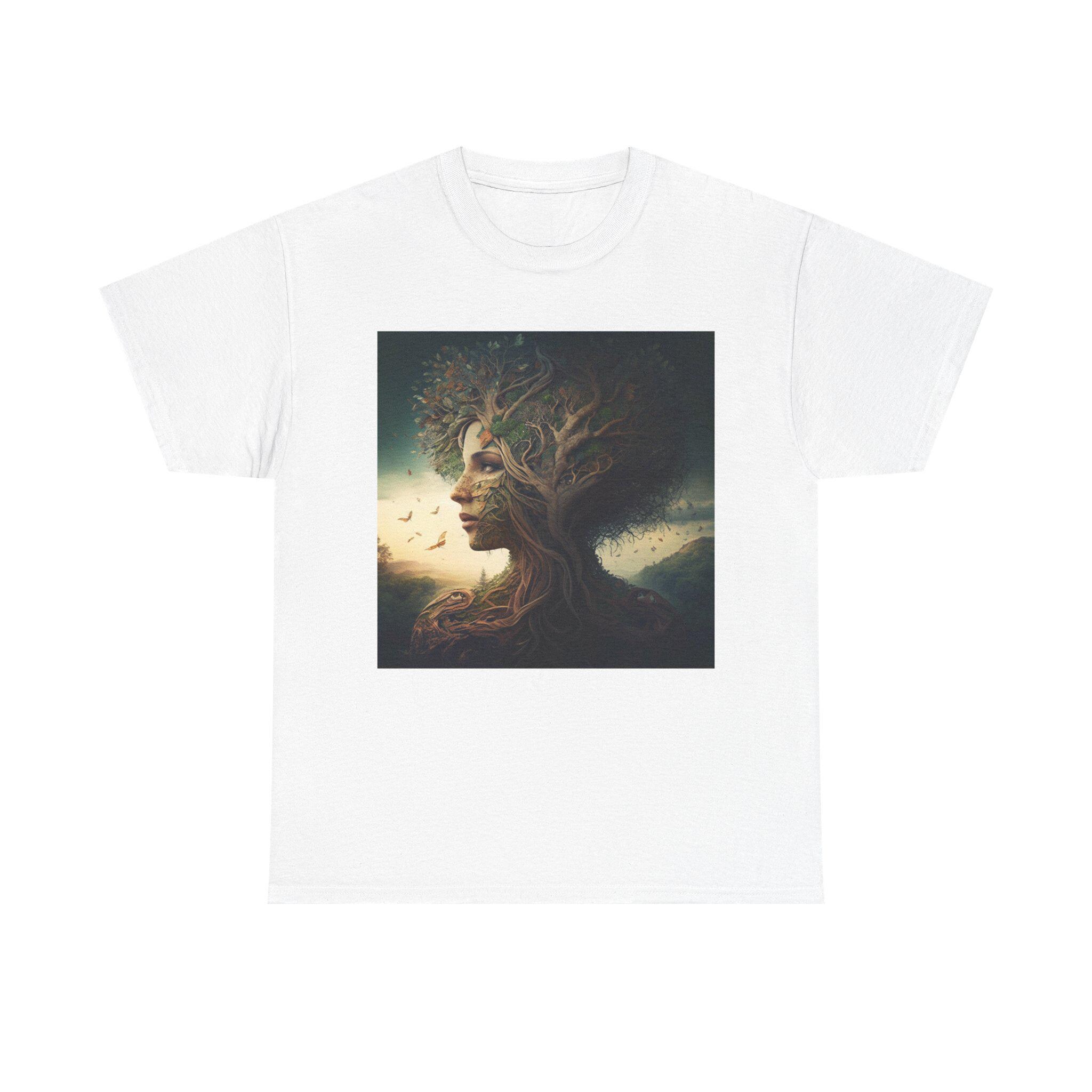 Tree of Life T-shirt, Tree of Life Graphic Tee, Pagan Cotton Tee ...