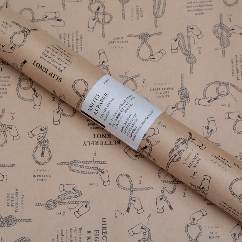 Knoopworks Wrapping Paper Knots Paper - Etsy