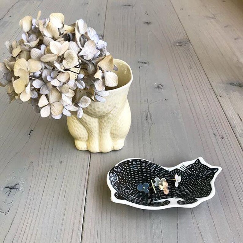 Kata Kata Ceramic Dish Cat | Etsy
