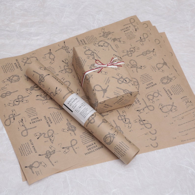 Knoopworks Wrapping Paper Knots Paper - Etsy