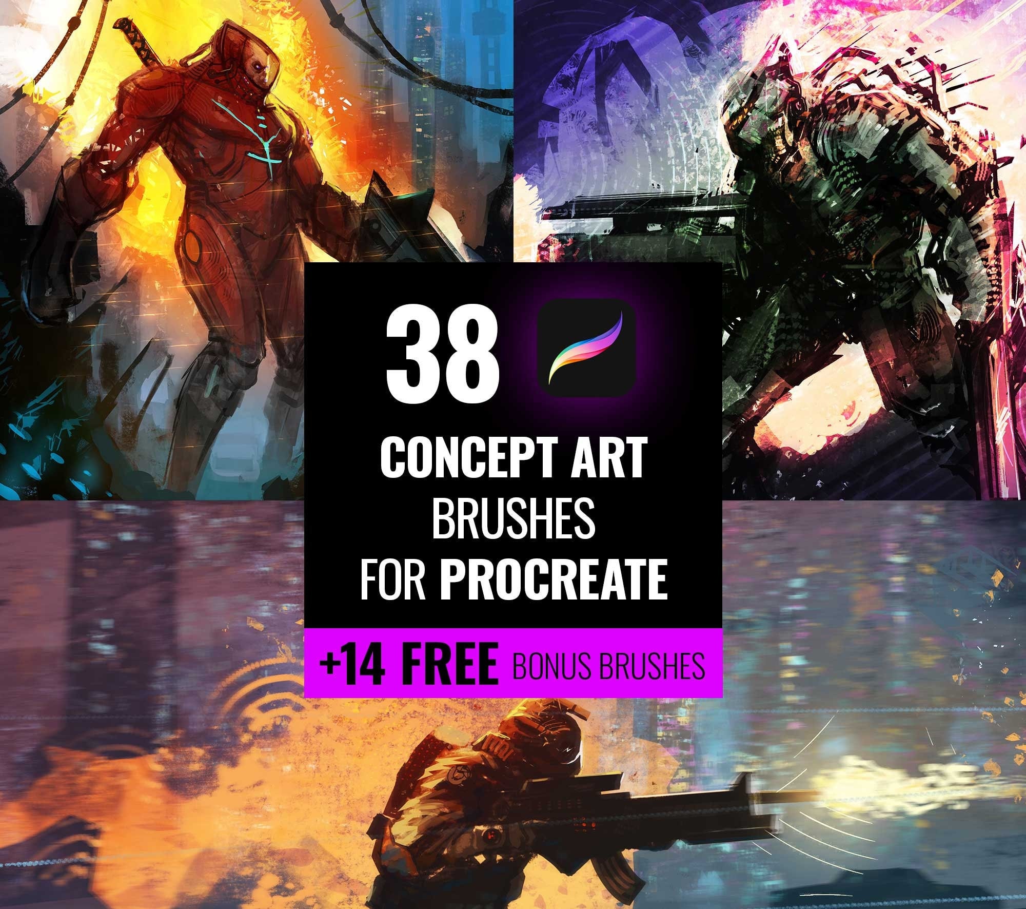 Concept Art Brushes for Procreate on Ipad! Make Cool Looking Art With ...