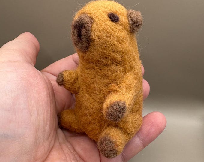 Handmade Felted Wool Capybara - Etsy
