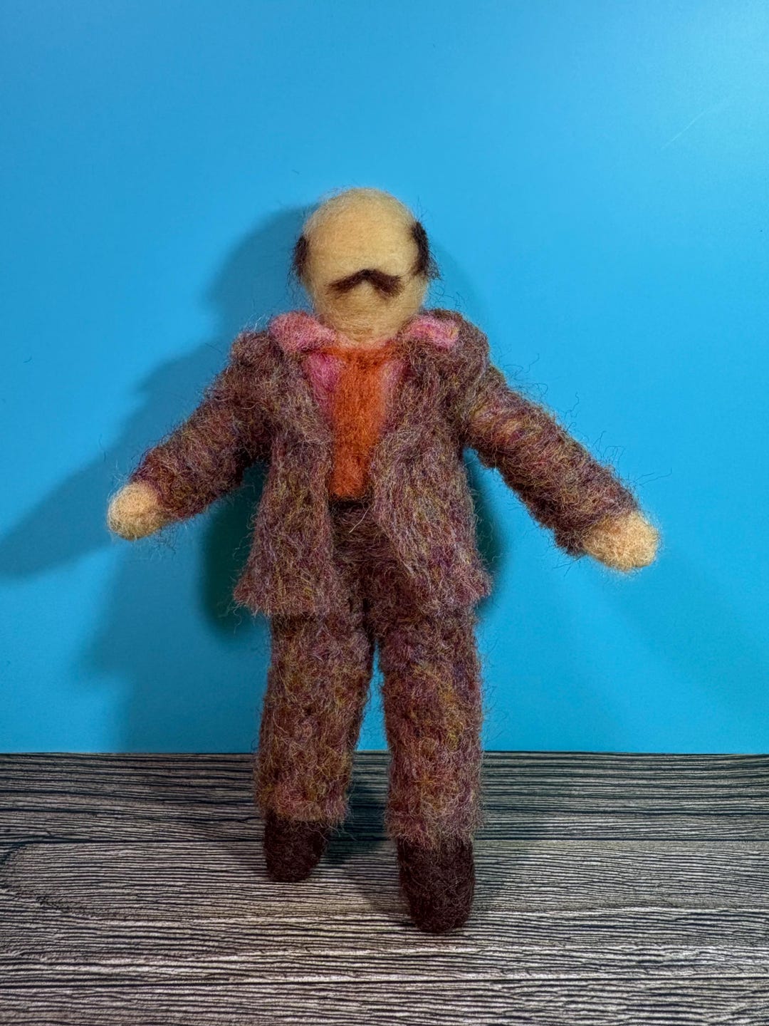 Funky Bald Leisure Suit Guy Handmade Felted Wool Doll - Etsy
