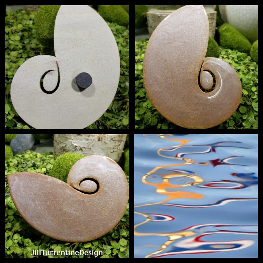 Shell Magnet / Hand Painted / Decorative - Etsy