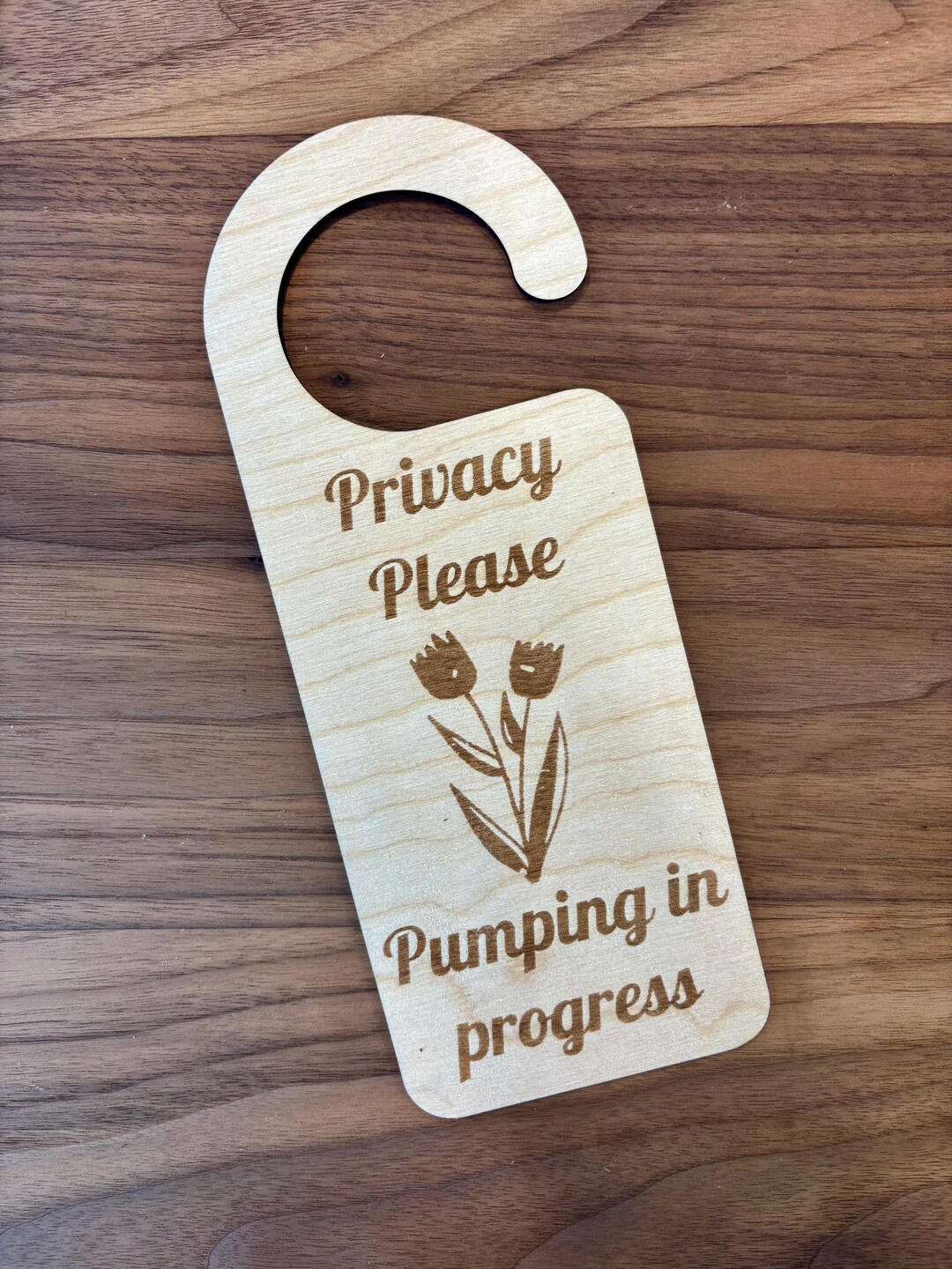 Pumping in Progress Door Hanger: Baltic Birch Privacy Sign - Etsy