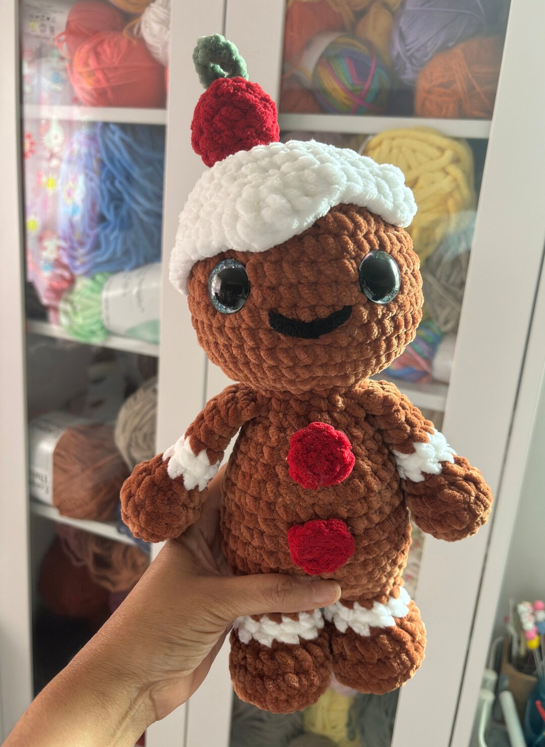 Ginger Bread Man, Gingerbread Man Plushie, Crochet Gingerbread Man ...