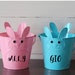 Easter Bunny Bucket, Blue Easter Bucket, Pink Easter Bucket, Easter ...