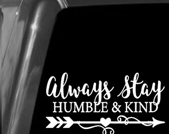 Stay Humble Decal Sticker for Car Window Windshield Banner - Etsy
