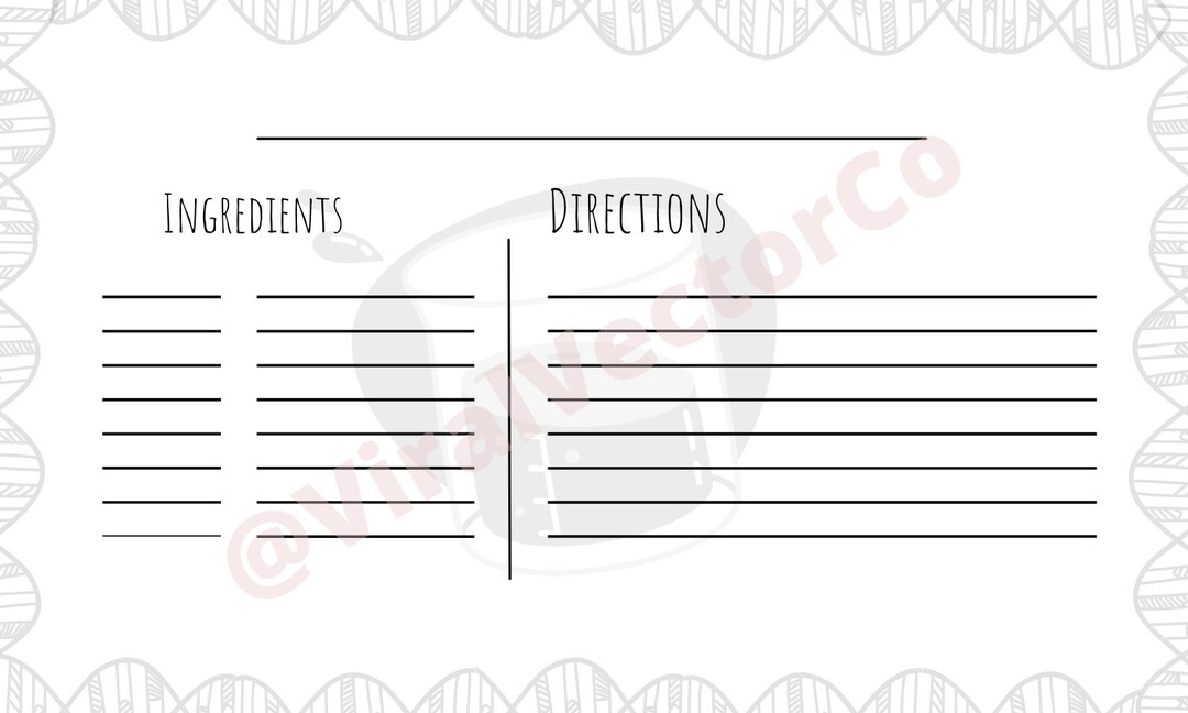 Science Recipe Card Lab Recipe Card DIGITAL - Etsy