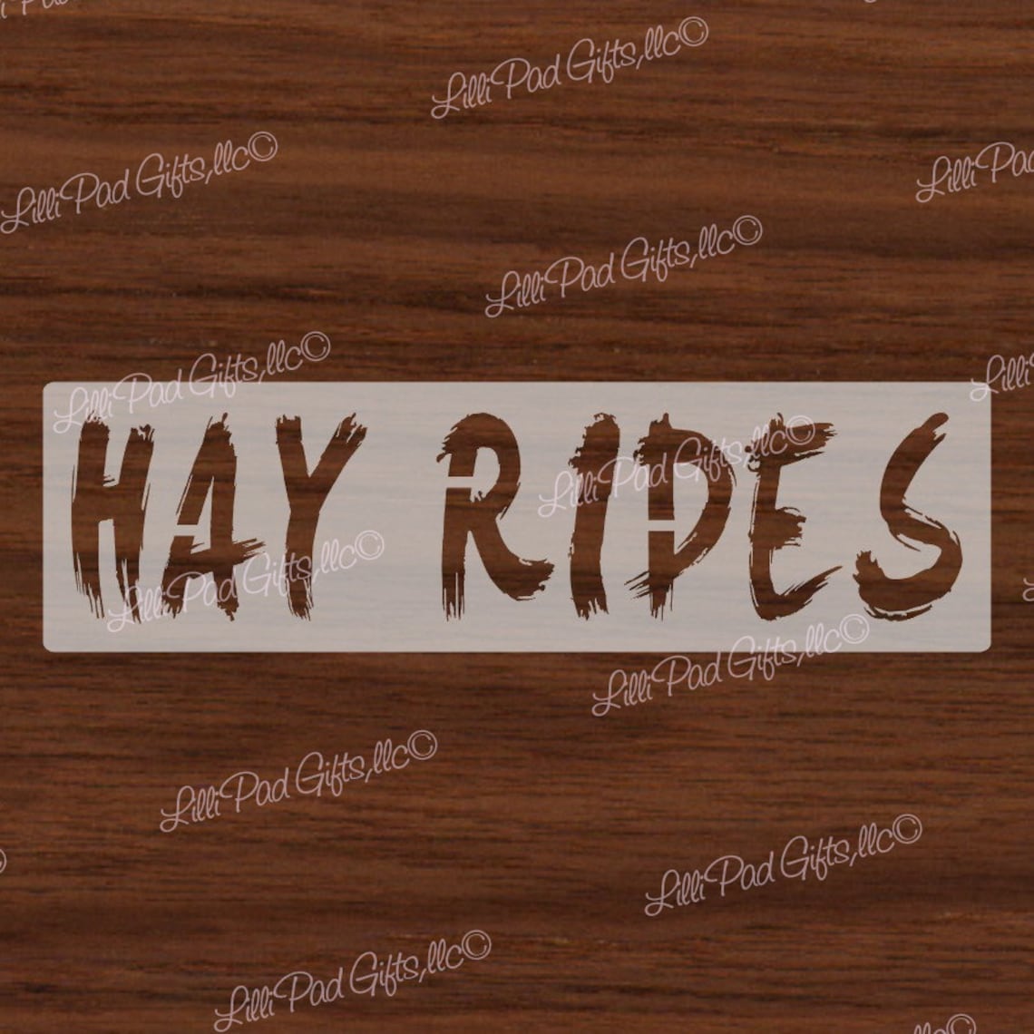 HAY RIDES 16.5x4 Re-usable Stencil Hay Ride Stencil Hay - Etsy