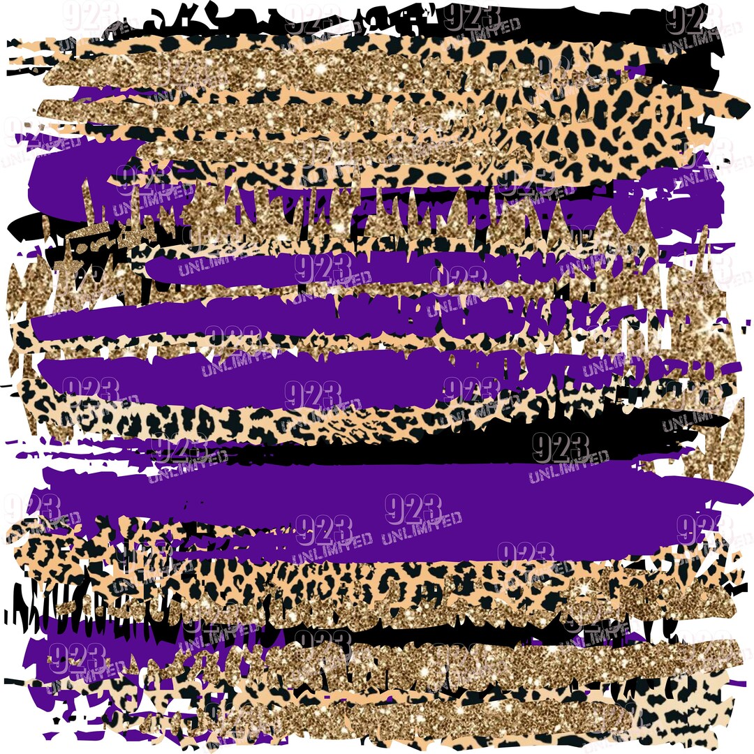 215 - Brushes-purple, Gold, Black, Leopard/jaguar, Digital Papers ...