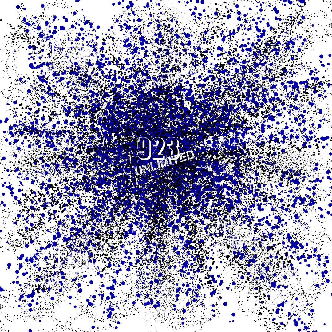255 - Splatter Royal Blue & Black -digital Papers, Instant Download ...