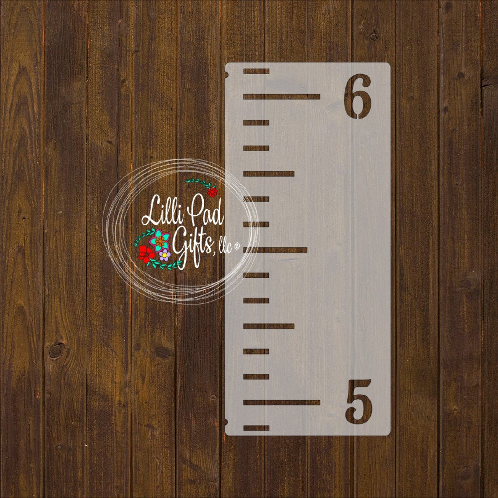 Growth Chart Stencils 1ft.8ft. EASY to LINE UP Re-usable - Etsy UK